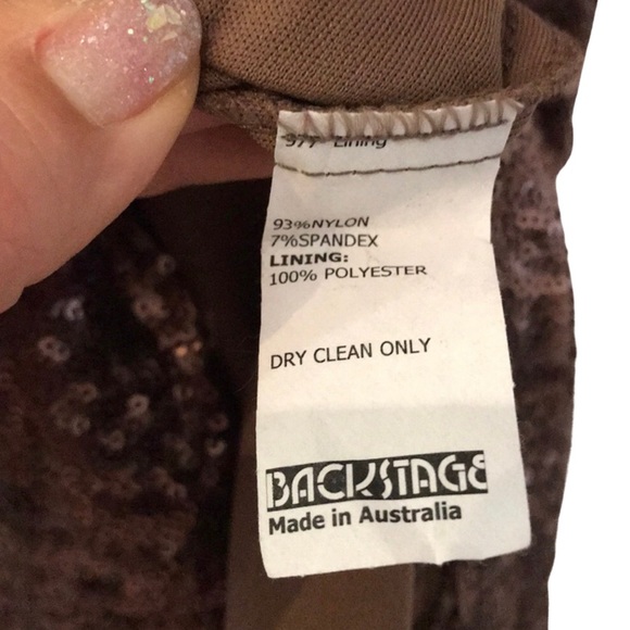 Backstage | Dresses | Backstage Bronze Sequin Bodycon Mini Dress Xs ...